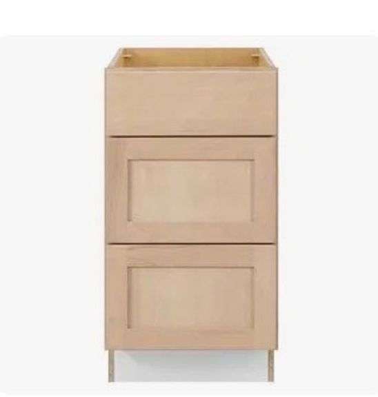 Hampton Bay 18-In. Unfinished Drawer Base Shaker Cabinet - Metzger ...