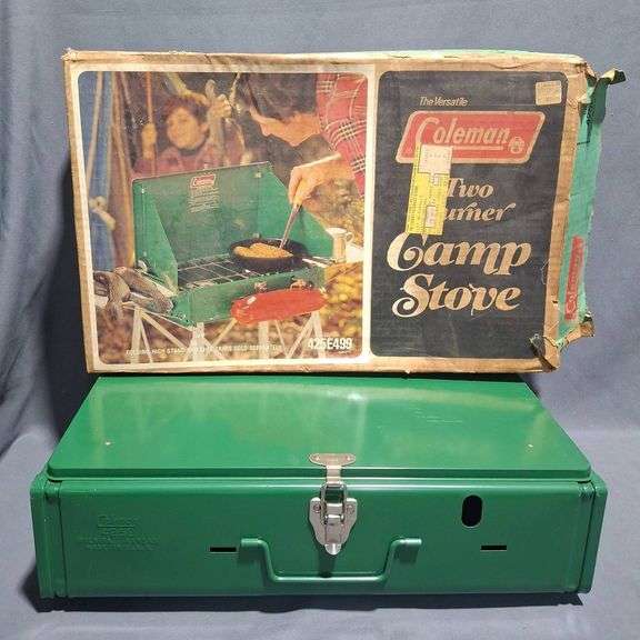 Coleman 425E Two-Burner Camp Stove with Original Box 18″x11.5″x5 ...