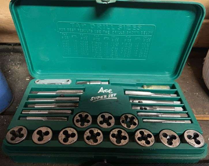 Act Super Set Taps & Dies, TTC 1/4” Druve Socket Wrench Set, Task Force ...