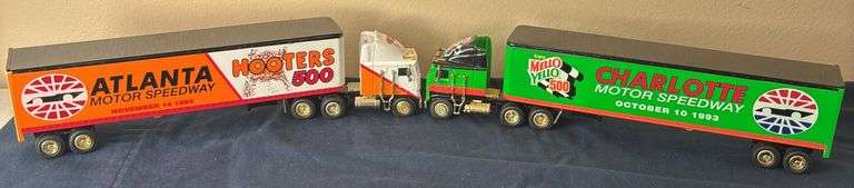 Charlotte Motor Speedway & Atlanta Motor Speedway Die Cast Semis 1/64 ...