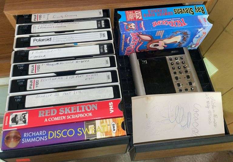 GE FM/AM Personal Portable Radio, RCA SelectaVision Video Cassette ...