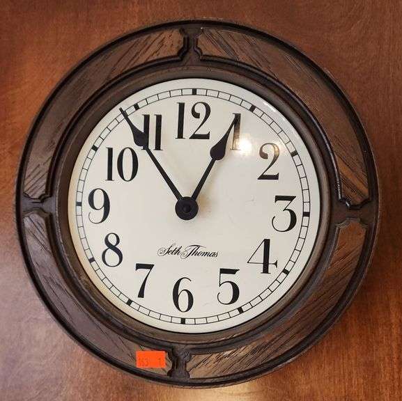 Seth Thomas Plastic Wall Clock (untested) 10" - Metzger Property ...