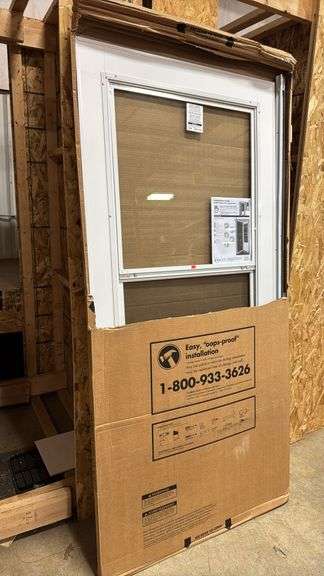 EMCO EMCO 36 in. x 78 in. White Universal 3/4-Light Aluminum Storm Door ...