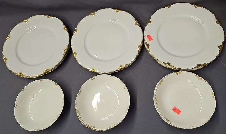 5 - Haviland France Porcelain Bowls 5.5" & 6 - Germany Porcelain Plates ...