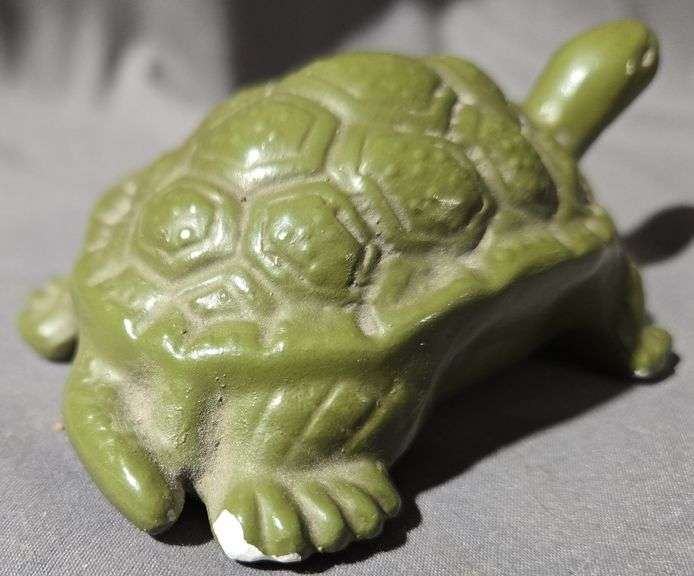 Herrald Turtle Figurine, Wilton Cast Iron Turtle Trinket Box, 4”, 4 ...