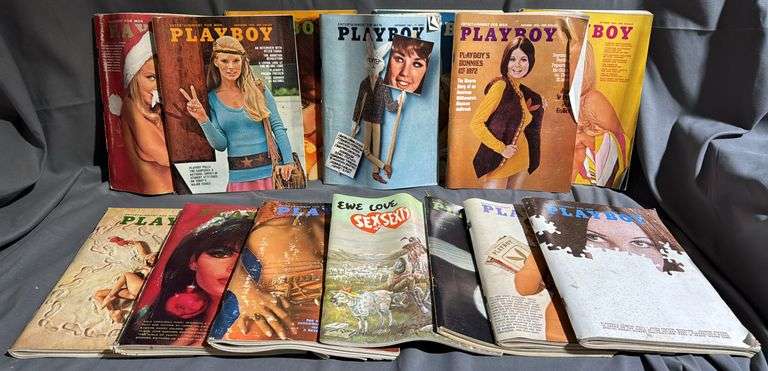 Playboy Magazine Assortment 1960-70s - Metzger Property Services, LLC