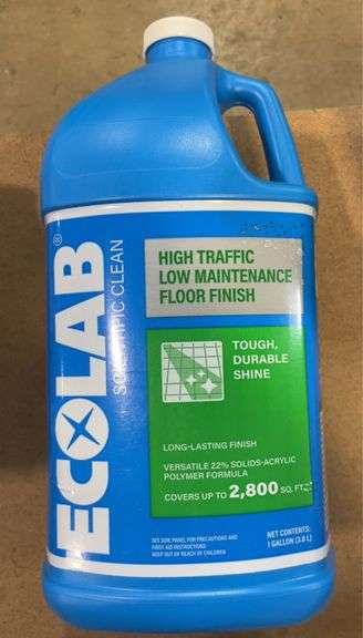 ECOLAB 1 Gal. High Traffic Low Maintenance Non Slip Floor Finish for ...