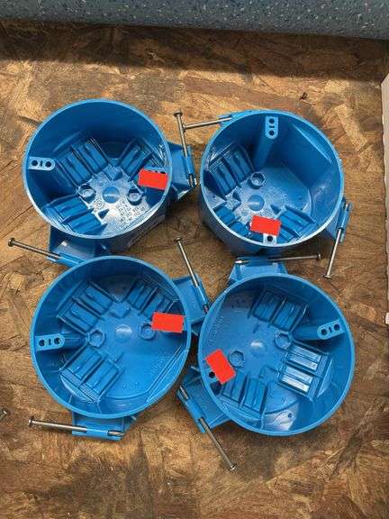 Carlon 1-Gang 20 cu. in. New Work Electrical Ceiling Box with Captive ...