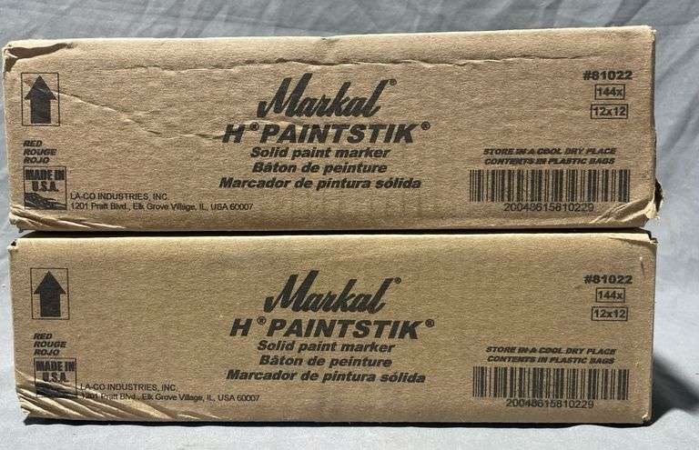 2 Boxes of Red Markal Heat Stik 225F-1100F Fine Soiled Paint Maker ...