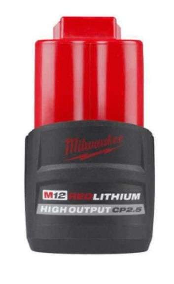 Milwaukee M12 12V Lithium-Ion CP High Output 2.5 Ah Battery Pack - Metzger Property Services, LLC