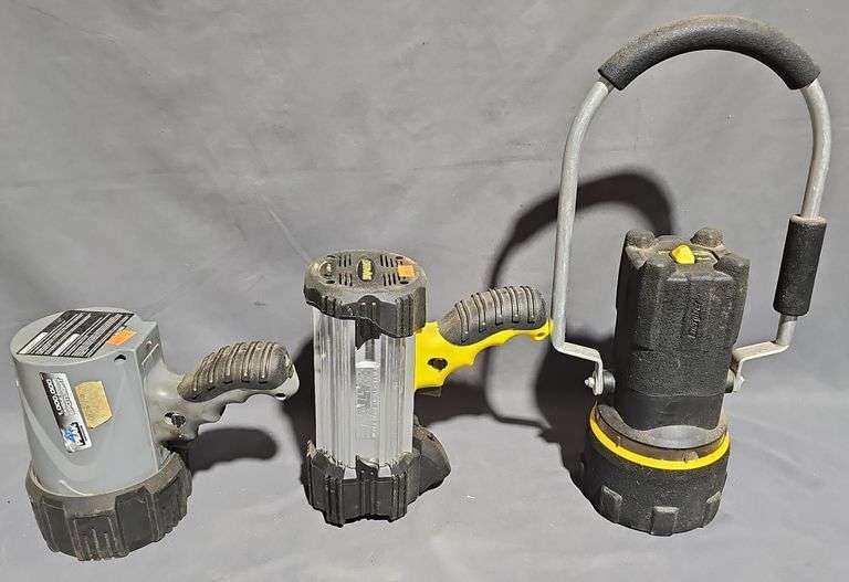 (3) Flashlights - Rally, Peak Performance & Energizer, 7", 8", 9 ...