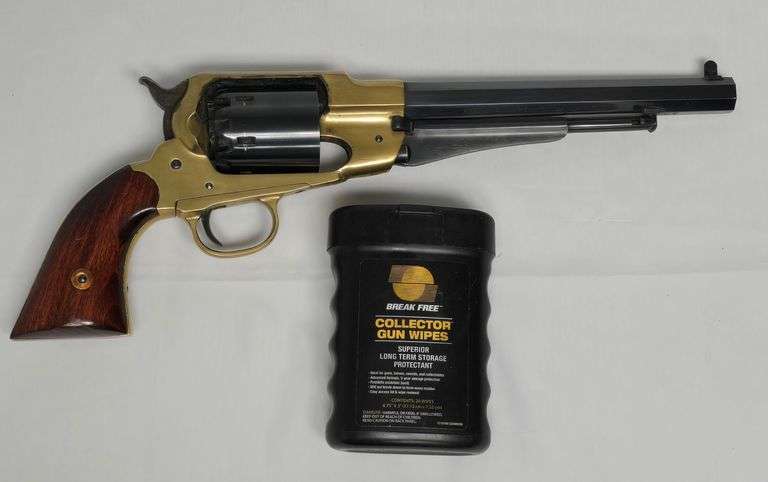 ASM Black Powder .44 Cal. 6-Shot Revolver with Octagon Barrel, Made in ...