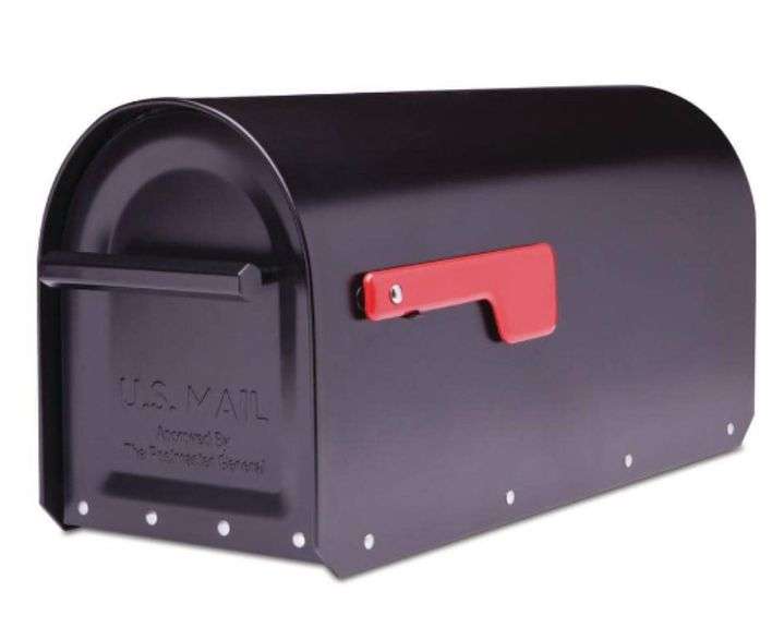 Architectural Mailboxes Sequoia Black, Large, Steel, Heavy Duty Post ...