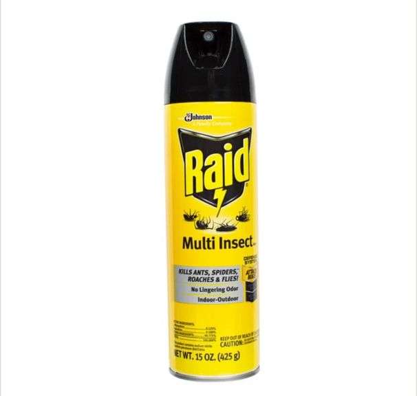 SC Johnson Raid® 300819 15 oz. Aerosol Multi Insect Bug Killer Spray ...