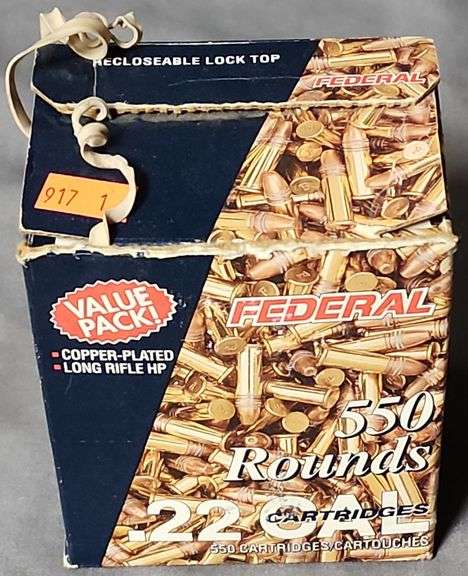Federal Copper-Plated .22 Cal Cartridges Assortment - Metzger Property ...