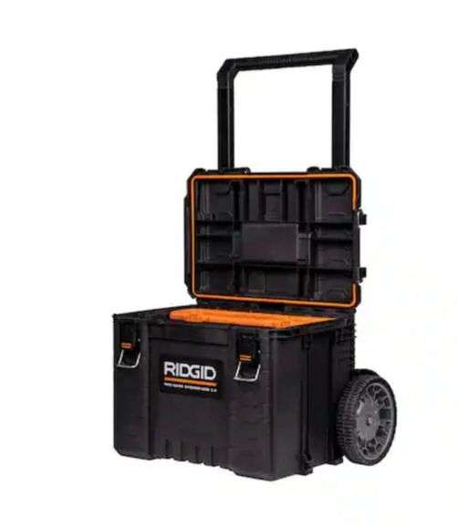 RIDGID Pro Gear System Gen 2.0 Stackable 25 in All Terrain Rolling Tool ...