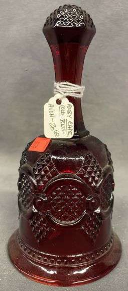 Avon Ruby Cape Cod glass bell 6.5”H - Metzger Property Services, LLC