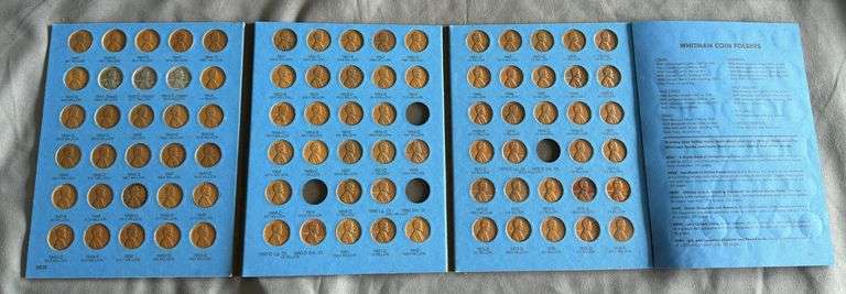 Lincoln Cent Collection Book, 86 coins - Metzger Property Services, LLC