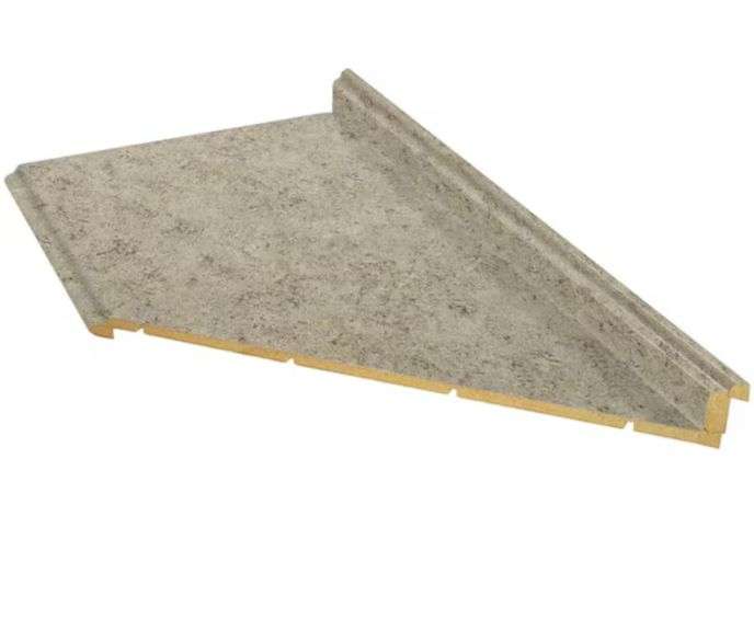 Hampton Bay 6 ft. Laminate Countertop with Right Miter in Golden Ju ...
