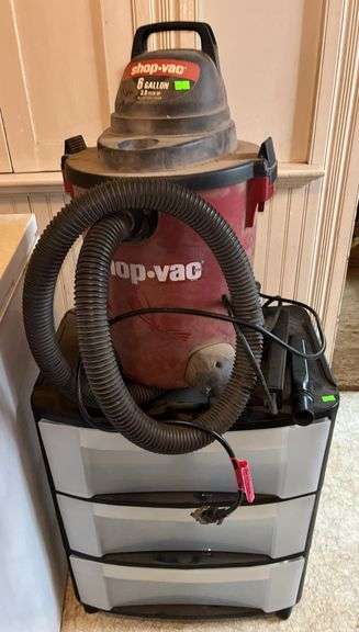 Shop-vac 6 gal vacuum and 3-drawer plastic storage unit 15x21x27 ...