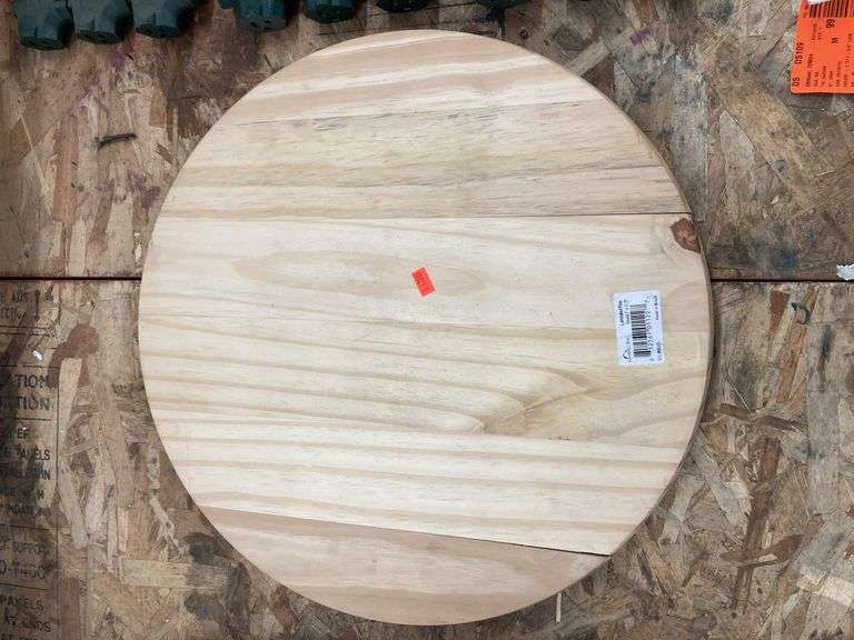 1 in. x 17.75 in. Pine Edge Glued Round board is cracked - Metzger ...