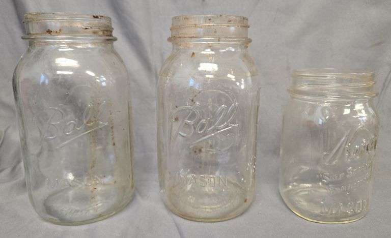 Ball Mason Glass Jar Assortment - Quart and Pint Sizes - Metzger ...