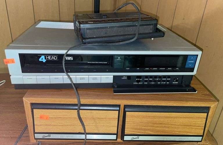 GE FM/AM Personal Portable Radio, RCA SelectaVision Video Cassette ...