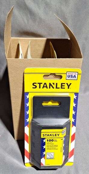 (4) Packs Stanley heavy duty knife blades 100pk. Dispensers - Metzger ...