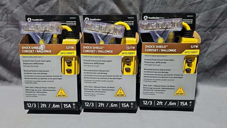 (3) Shock Shield GFCI Cord Set 2’ - Metzger Property Services, LLC