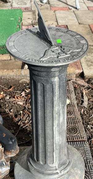 Aluminum sun dial 30" - Metzger Property Services, LLC