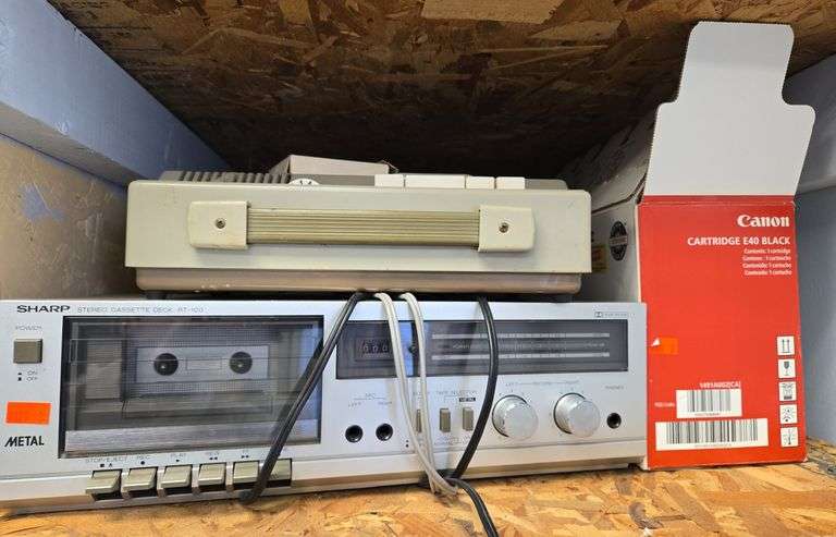 Sharp Stereo Cassette Player Model RT-100, Fujiya Reel to Reel Recorder ...