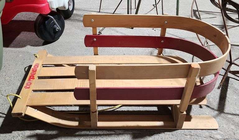 Torpedo Wood Sled 27” - Metzger Property Services, LLC