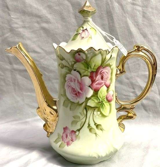 Lefton Green Heritage Teapot 9”H - Metzger Property Services, LLC