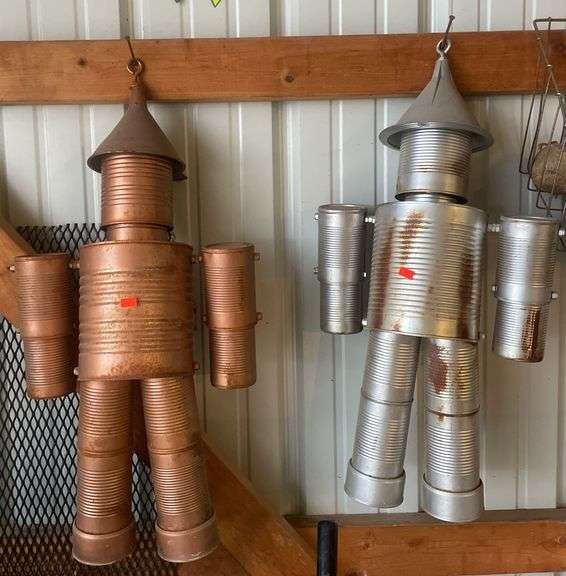 (2) Tin Man Wind Chimes 26” - Metzger Property Services, LLC