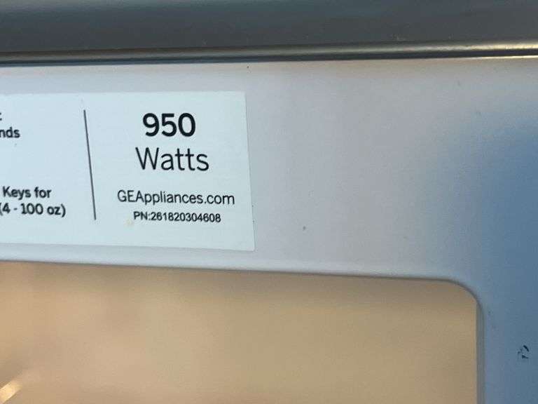 GE Microwave, Model JES1145SH1SS 20x14x12 - Metzger Property Services, LLC