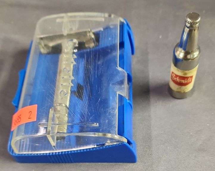 Gillette razor & beer bottle trinket - Metzger Property Services, LLC