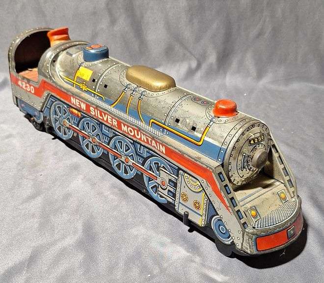 New Silver Mountain Metal Toy Train, Modern toys battery powered 15.5”L ...