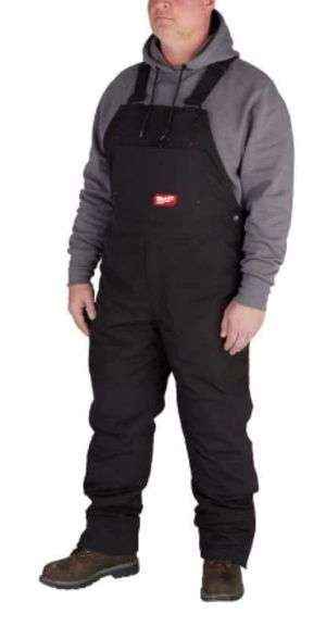 Milwaukee Men's Large Black FREEFLEX Insulated Bib Overalls - Metzger ...