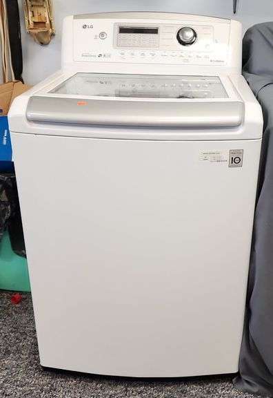 LG White Electric Washing Machine Model WT5270CW - Metzger Property ...