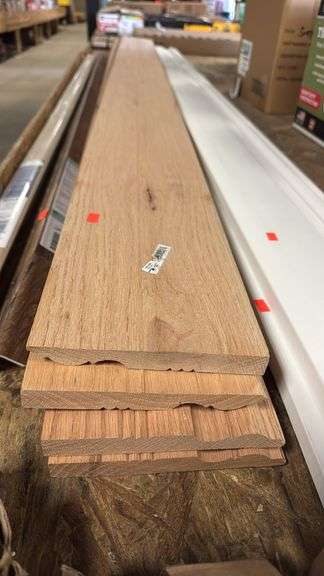 4- HOUSE OF FARA 3/4 in. x 6-1/2 in. x 8 ft. Oak Wood Victorian ...