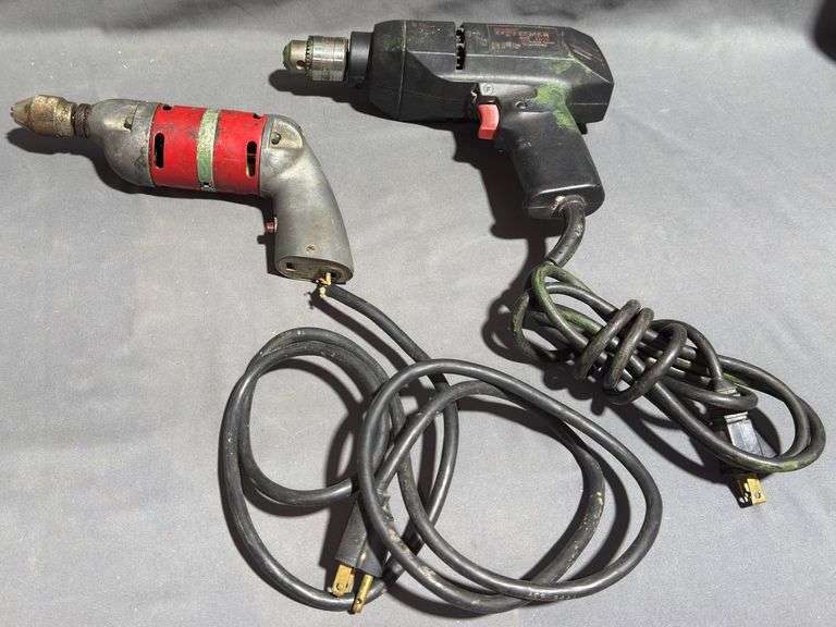 Sears Craftsman 3/8" Drill 110/120V Corded and Alltimer Electric Drill ...