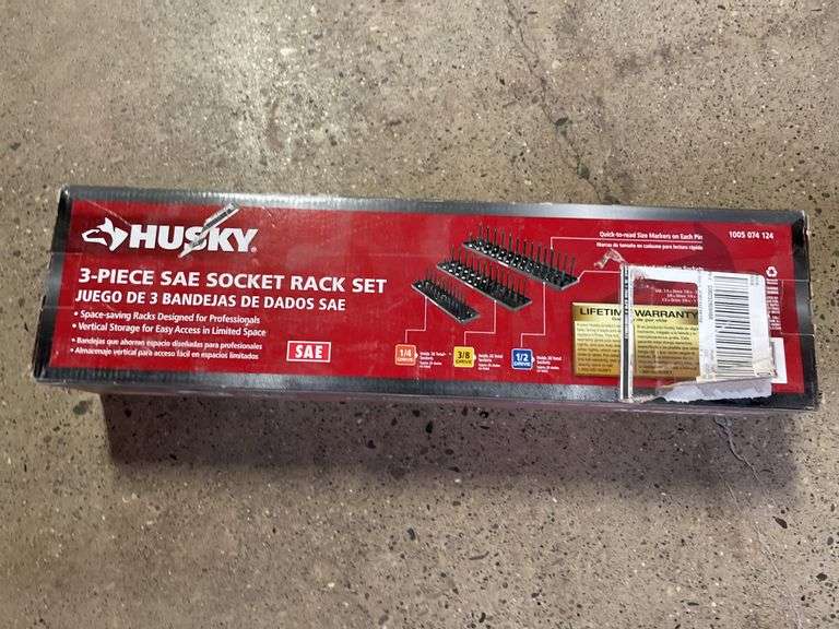 Husky 3Pc SAE Socket Rack Set - Metzger Property Services, LLC