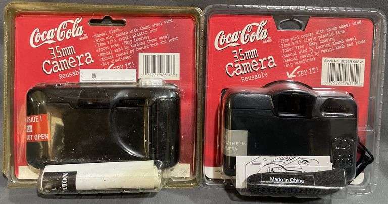 (2) Coca-Cola 35mm Cameras - Metzger Property Services, LLC