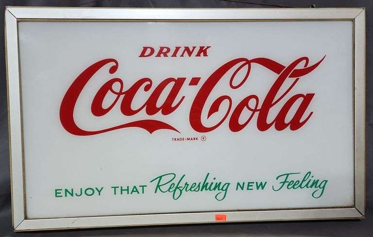 Drink Coca-Cola Framed Hanging Sign 15”x24” - Metzger Property Services ...
