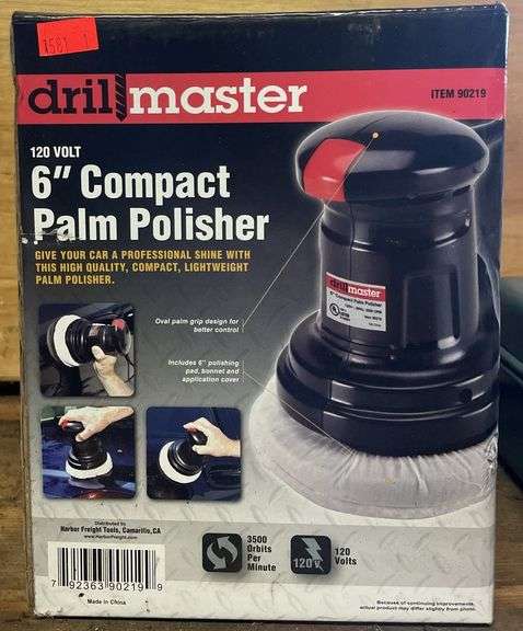 Drill Master 120 Volt 6” Compact Palm Polisher - Metzger Property ...