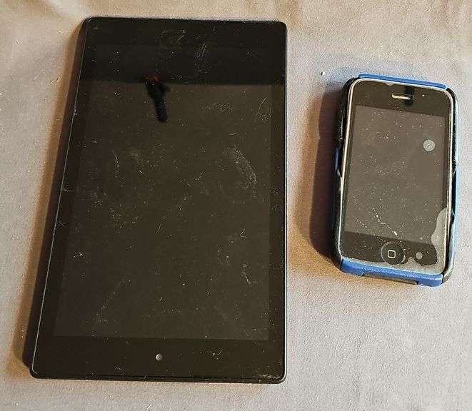 Amazon Fire Tablet & iPhone (Both Untested) 8.5" - Metzger Property ...