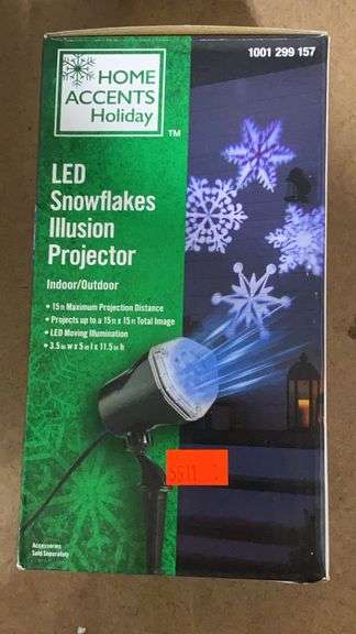 LED Snowflake Illusion Projector - Metzger Property Services, LLC