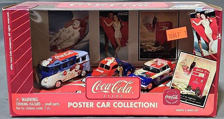 Coca-Cola Poster Car Collection 9" - Metzger Property Services, LLC