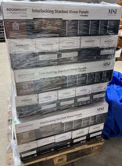 30 boxes Rock Mount interlocking stacked stone panels 4pcs/box ...