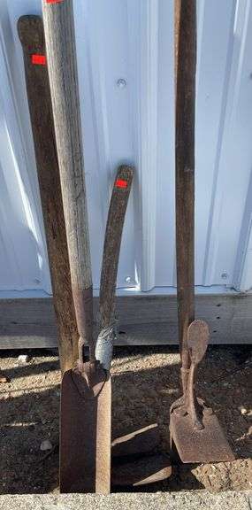 (4) Hand Held Tools Inc. (2) Pick Axe, Shovel, Walking Plow - Metzger ...